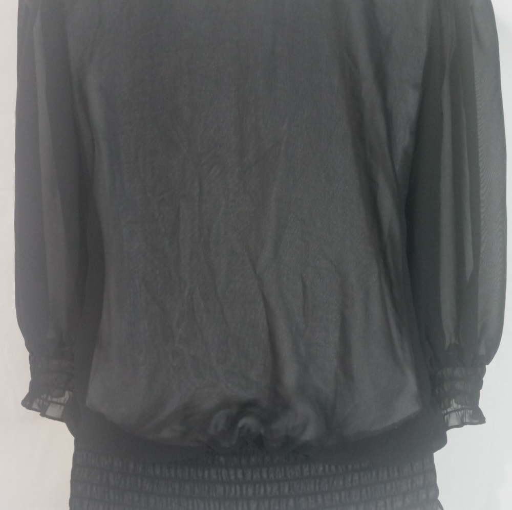 Vintage Sheer Top With Cinched Waste Size Small - Gem